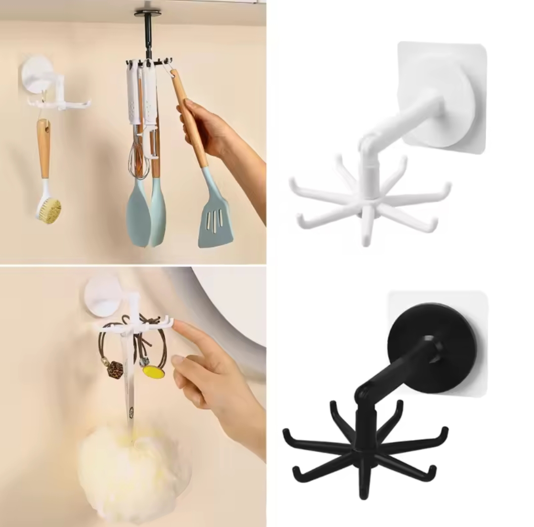 Rotational Seamless Wall Mounted Storage Spoon Hook - Tremor Households